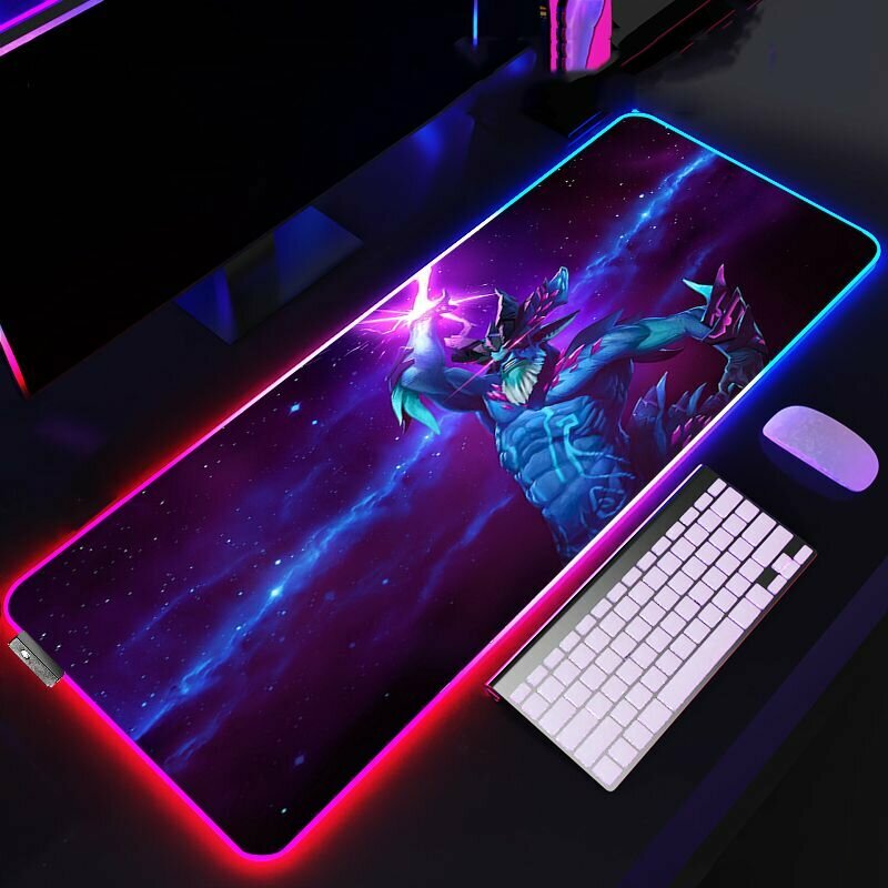 RGB LED Коврик для рабочего стола ноутбука, turret 2, большой игровой коврик для клавиатуры и мыши, 400x900xxl