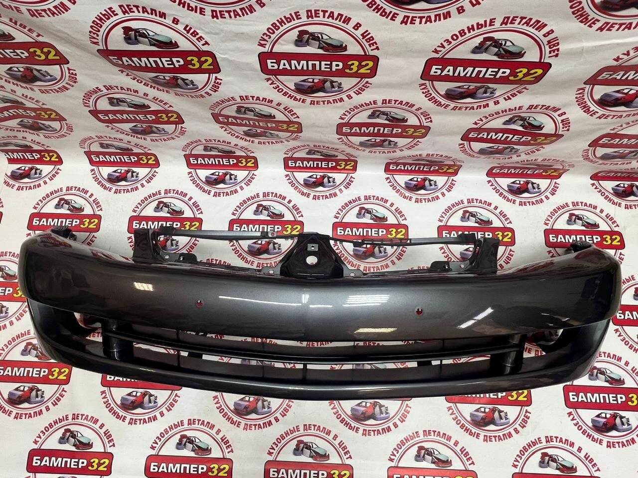 Бампер Митсубиси Лансер 9 рестайл, цвет Серый А39