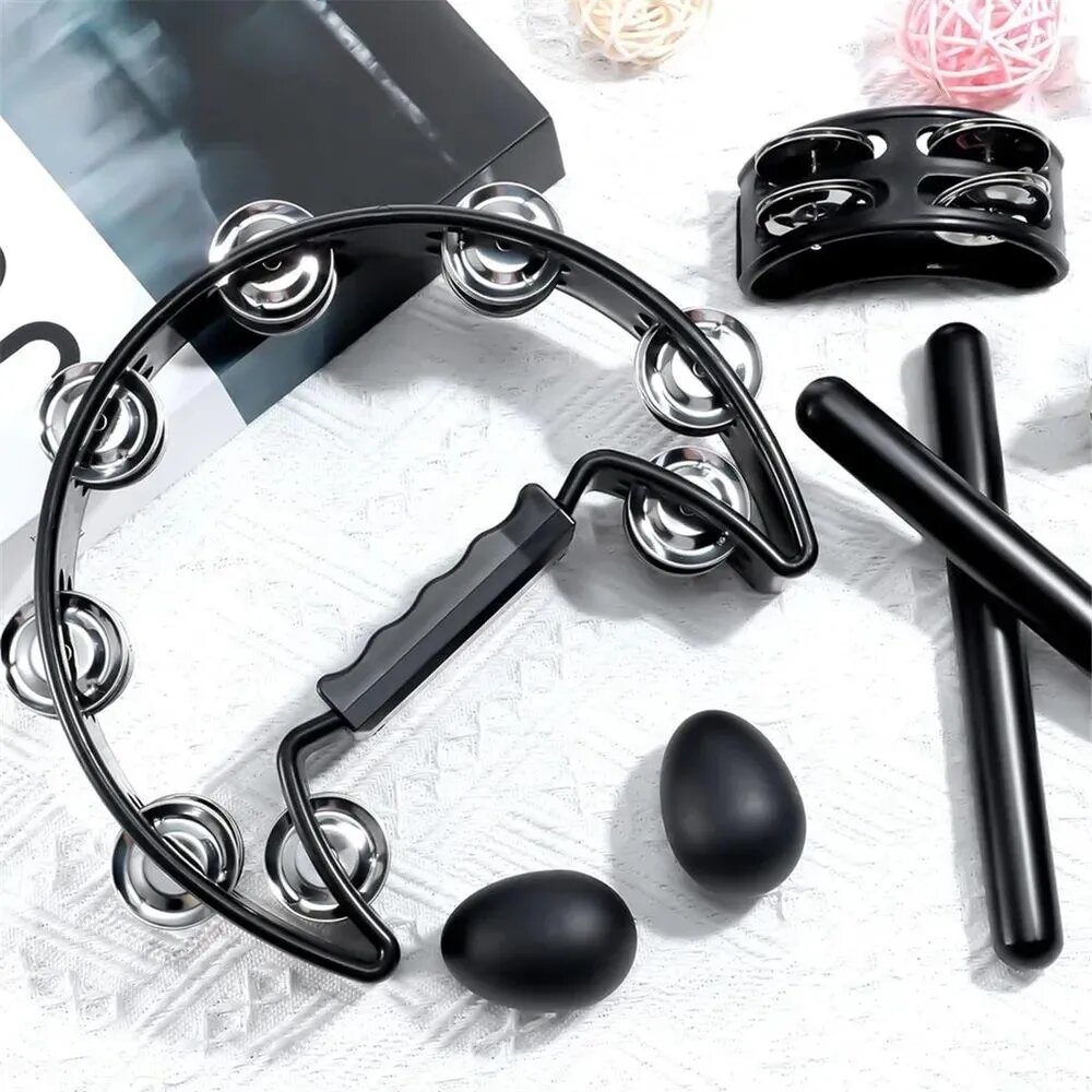 6 шт. бубен, ручной бубен в форме полумесяца/Перкуссия на тамбурине