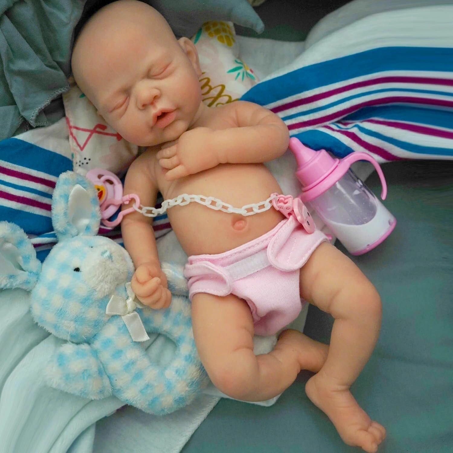 12-дюймовая силиконовая кукла Micro Preemie для всего тела для девочек.