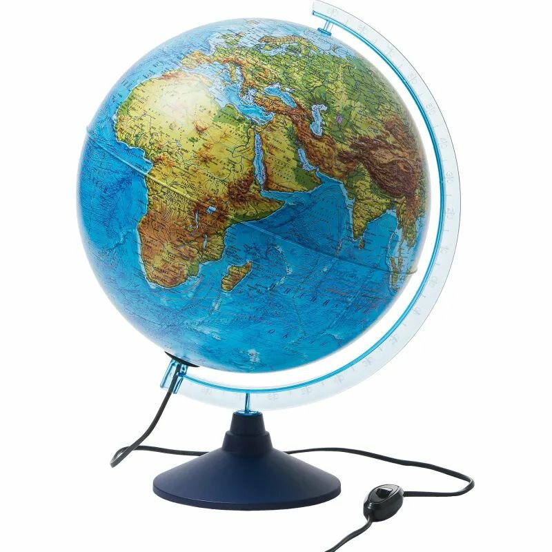 Глобус интерактивный физико-политический с подсветкой, 320 мм, INT13200288