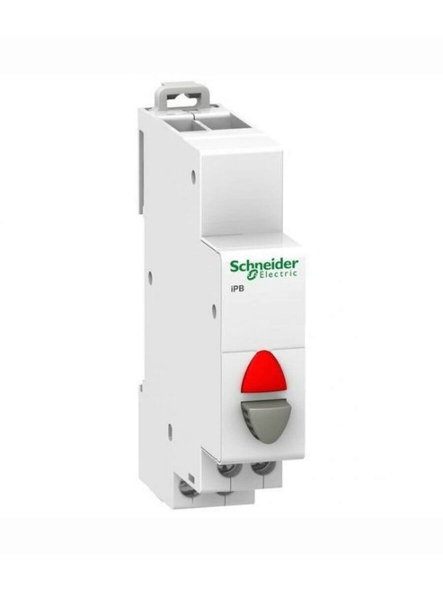 Кнопка управления iPB 1НЗ серый+красный индикатор (max 12), Schneider Electric, A9E18037