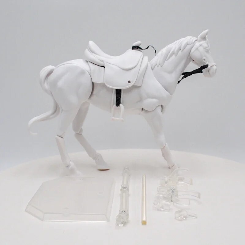 Фигурка Figma Horse ver.2 XIWANXILE белая/коричневая 16 см Белый, 16cm No Retail Box