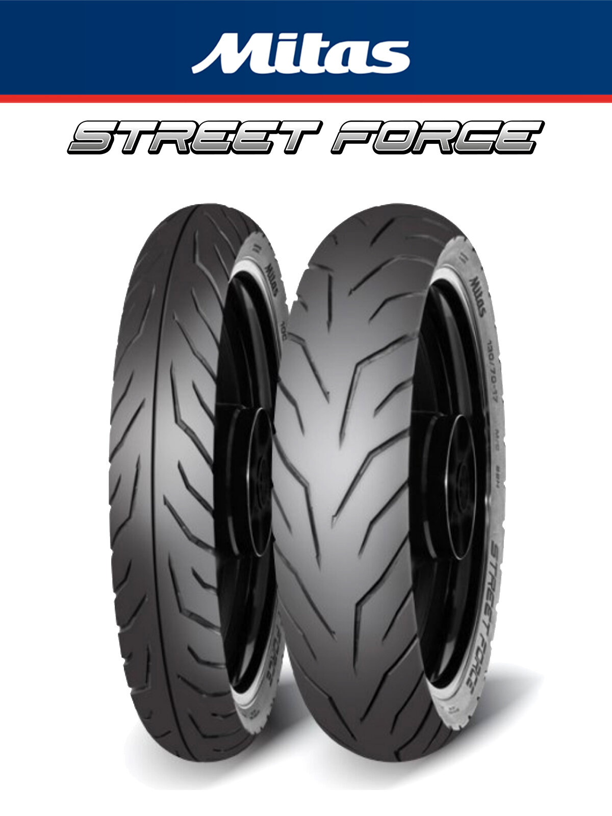 Мотошина Mitas STREET FORCE 100/80-17 52M TL/TT Front