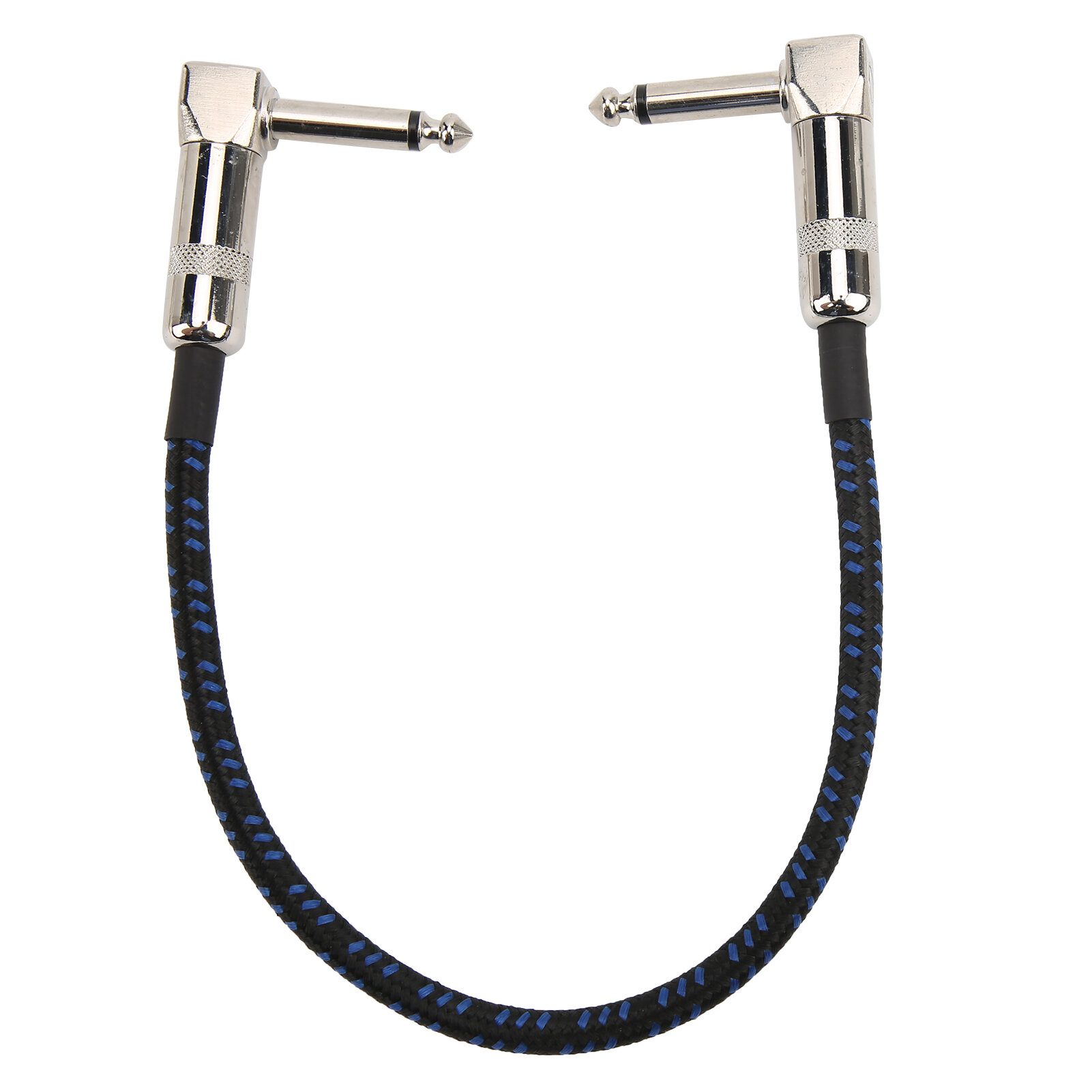 11.8in Instrument Cable Weave Copper Shielded Noise Reduction for Live PerformanceBlack Blue