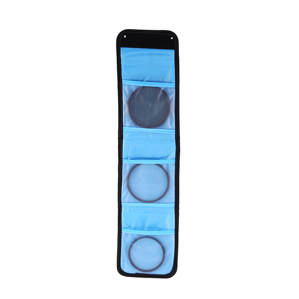3 Pockets Bag Camera Filter Wallet Lens Adapter Case Ring Storage