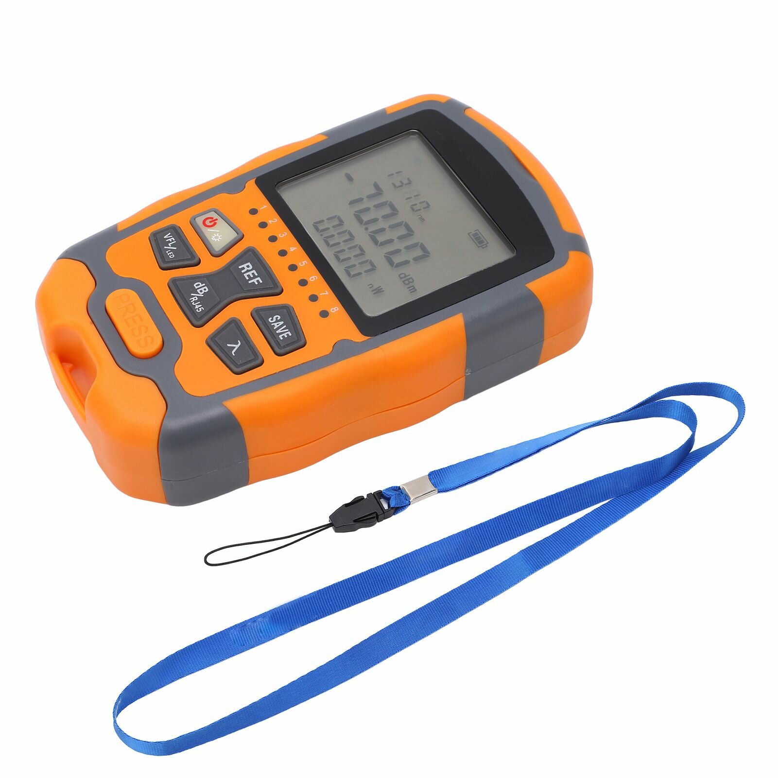 Ручной измеритель оптической мощности Многофункциональный тестер оптоволоконного кабеля со светодиодной подсветкой 30 МВт