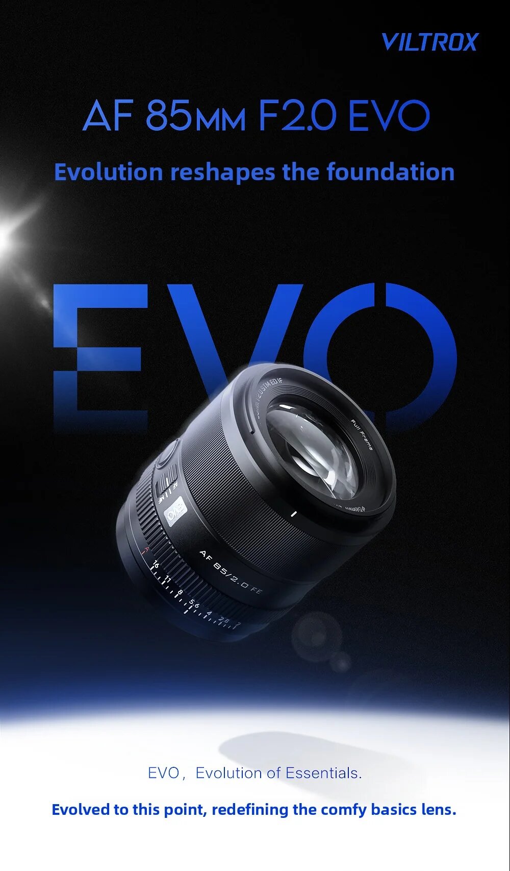 VILTROX 85 мм F2.0 EVO Объектив для Sony E Mount