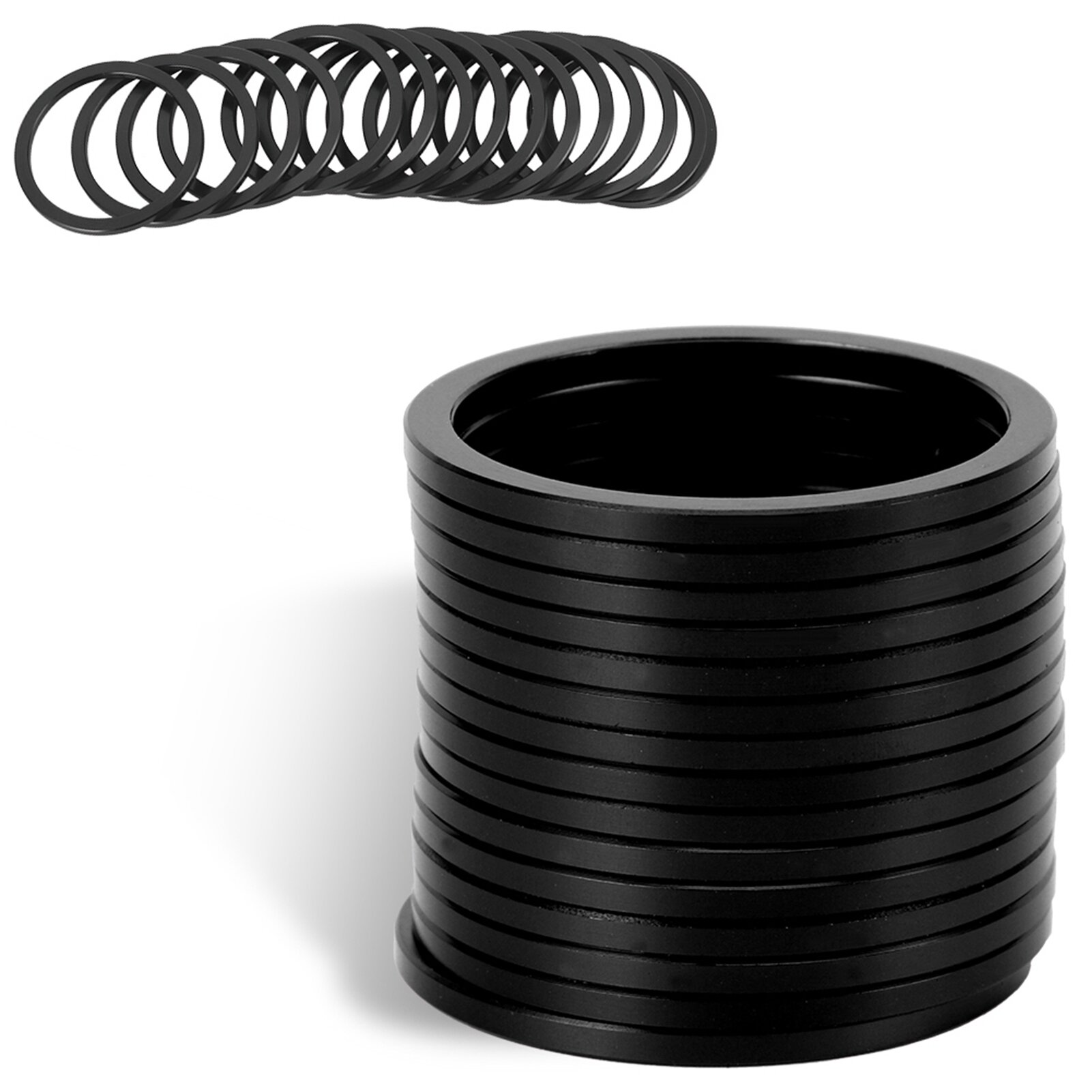 Прокладка каретки каретки из алюминиевого сплава, шайба ступицы маховика велосипеда, прокладка, черный