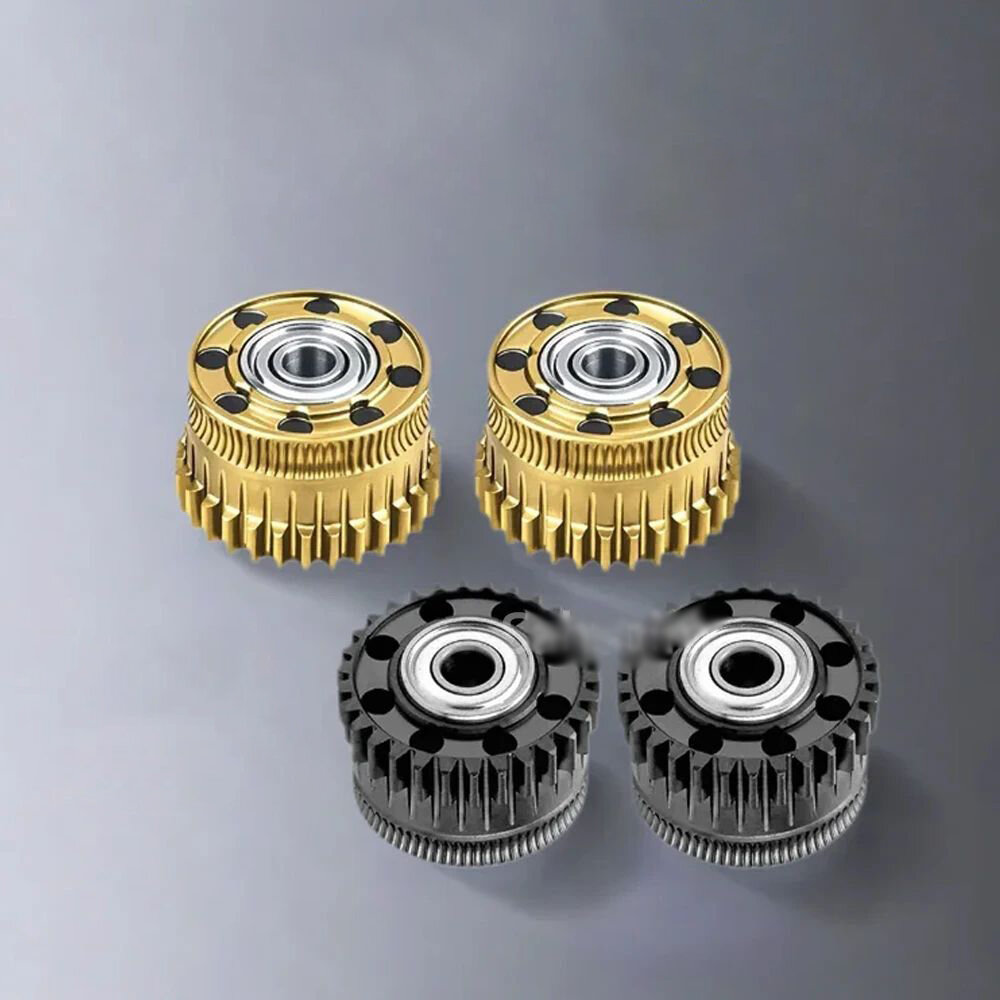 Для K2 Plus Extruder Gear, полностью металлический, полный комплект для K2 Plus Extruder Gear, сменные аксессуары, запчасти для 3D-принтера