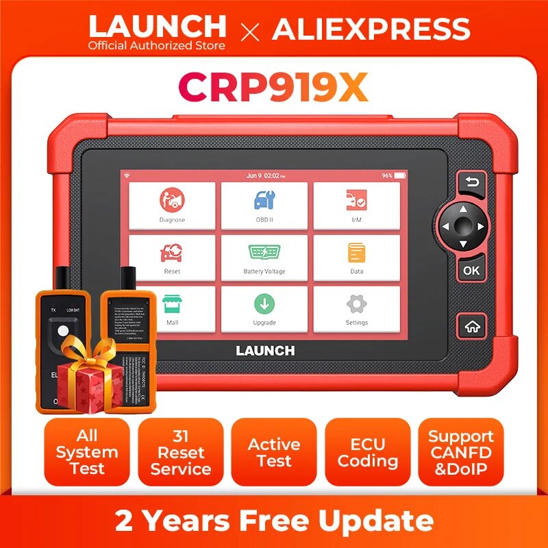 LAUNCH X431 CRP919X OBD2 сканер автомобильные диагностические инструменты EU RU Version