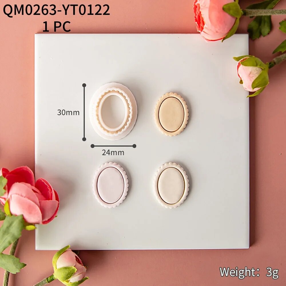 Креативный простой стиль, геометрическая форма, фрезы для полимерной глины, формы для глины, круглые/прямоугольные/овальные серьги, ожерелье, изготовление подвесок своими руками