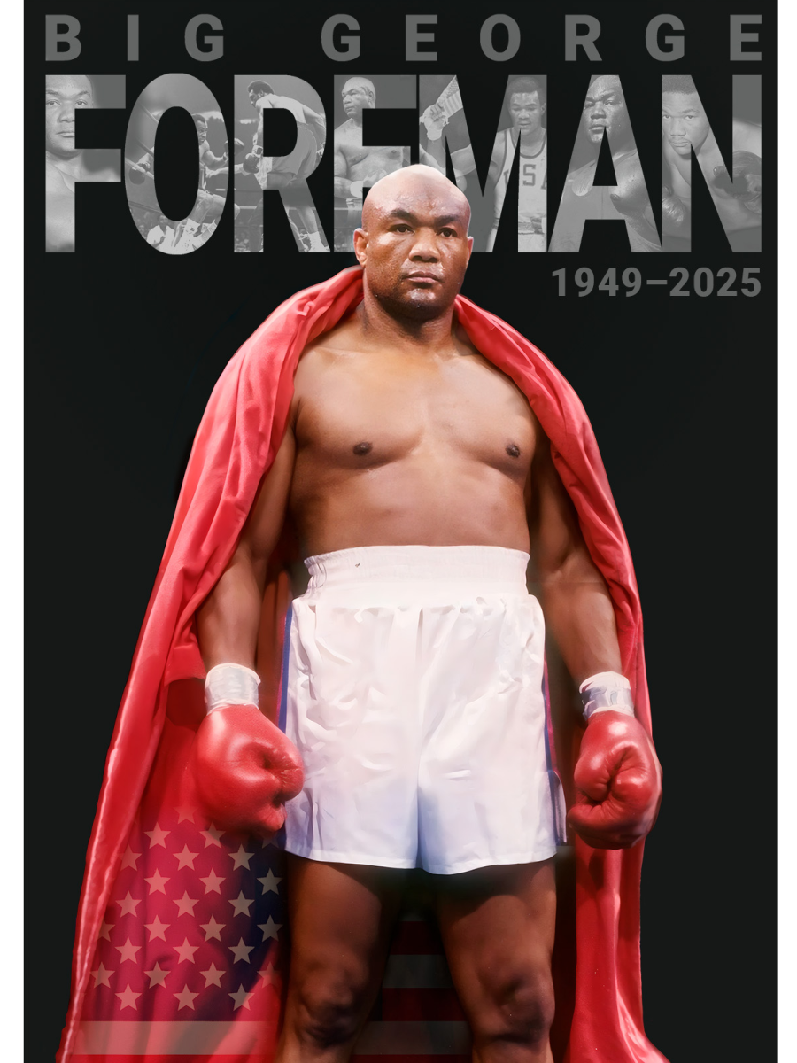 Постер "Джордж Форман". Легенды Бокса. А4 (210*297) мм. Эксклюзив.
