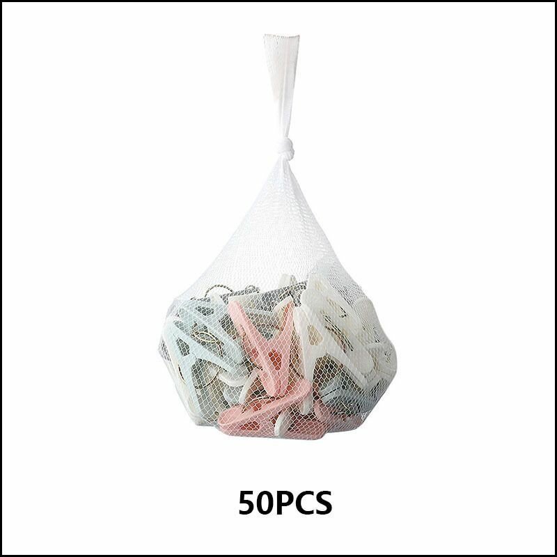 50 фиксирующих бельевых клипс ветроустойчивых эксклюзивный комплект