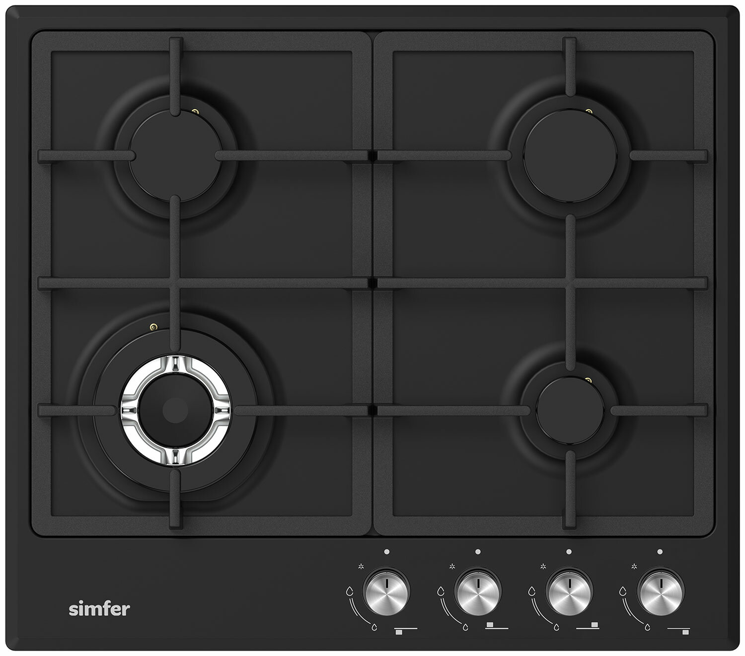 Газовая варочная панель Simfer H60V41B525, черный