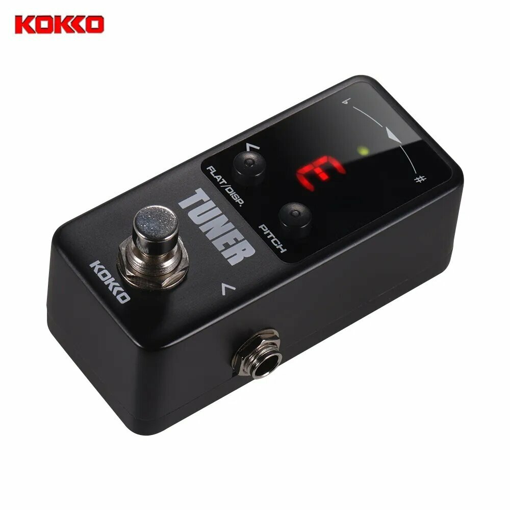 KOKKO FTN2 MINI Педаль хроматического гитарного тюнера со светодиодным дисплеем, Top Geek