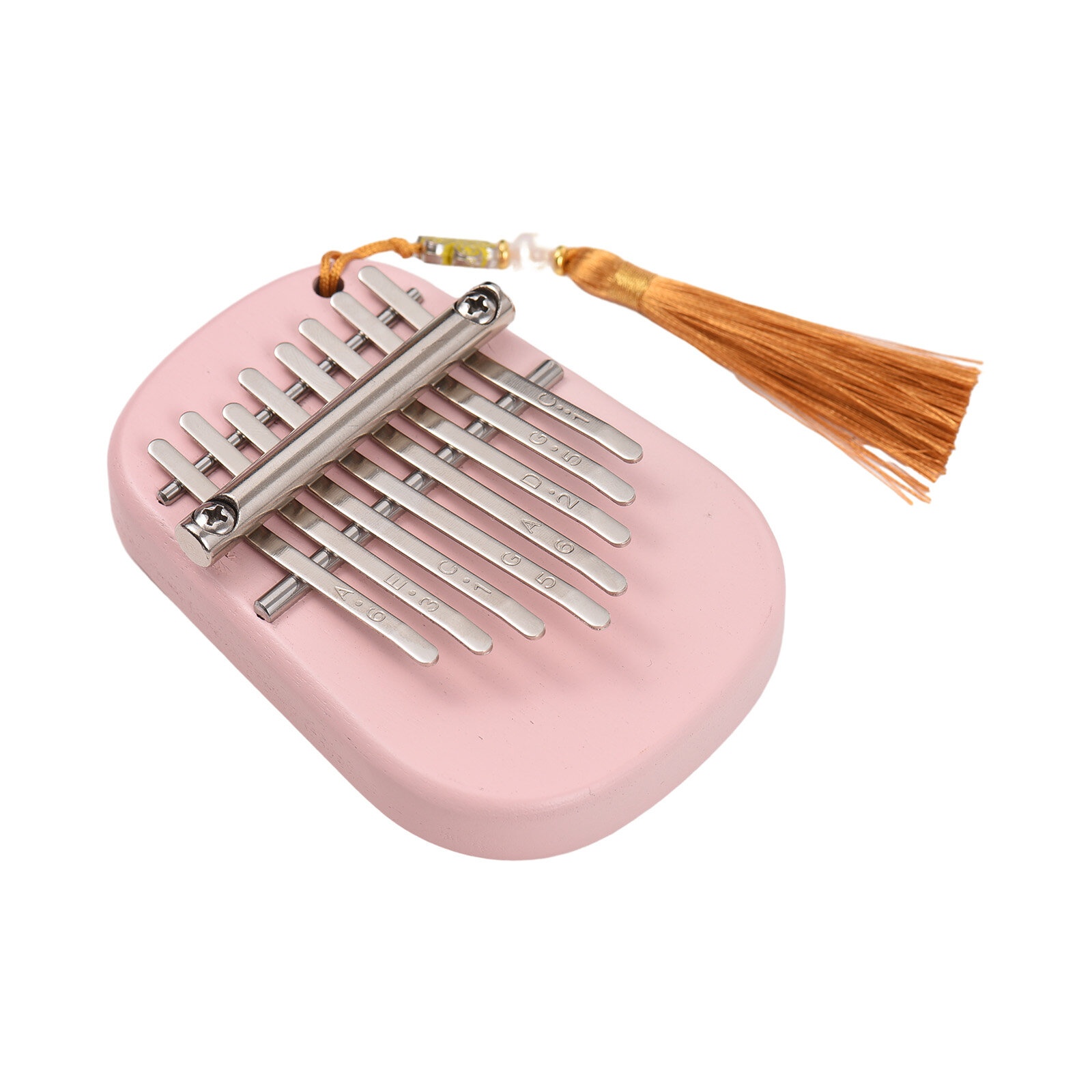 Калиimba Миниатюрный Пианино на Больших Пальцах 8 Клавиш Портативный Музыкальный Инструмент с Молотком для Настройки Подарок для Взрослых Начинающих Инструмент для Вечеринок Путешествий Материал: Сапеле Цвета: Розовый, Фиолетовый, Коричневый Размер