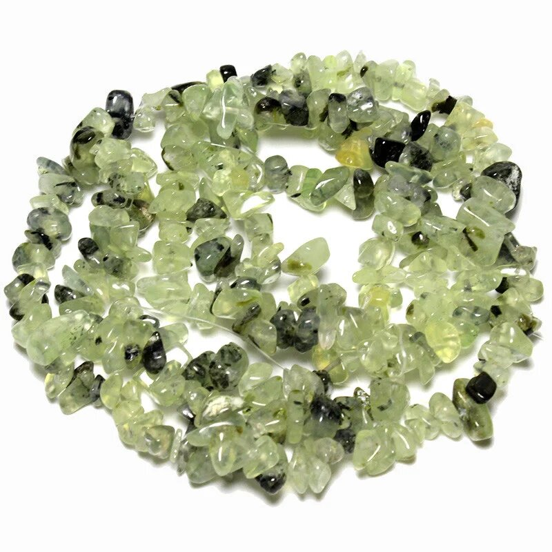 Изумрудные бусины Prehnite, 5-8 мм