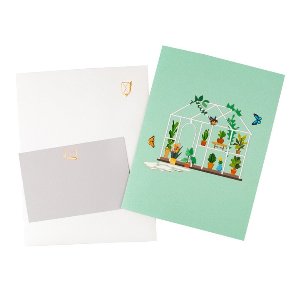 3D Цветочная Складная Поздравительная Открытка Замысловатая 3D Цветочная Открытка-Домик Сентиментальное Поздравление для Любого Праздничного Мероприятия