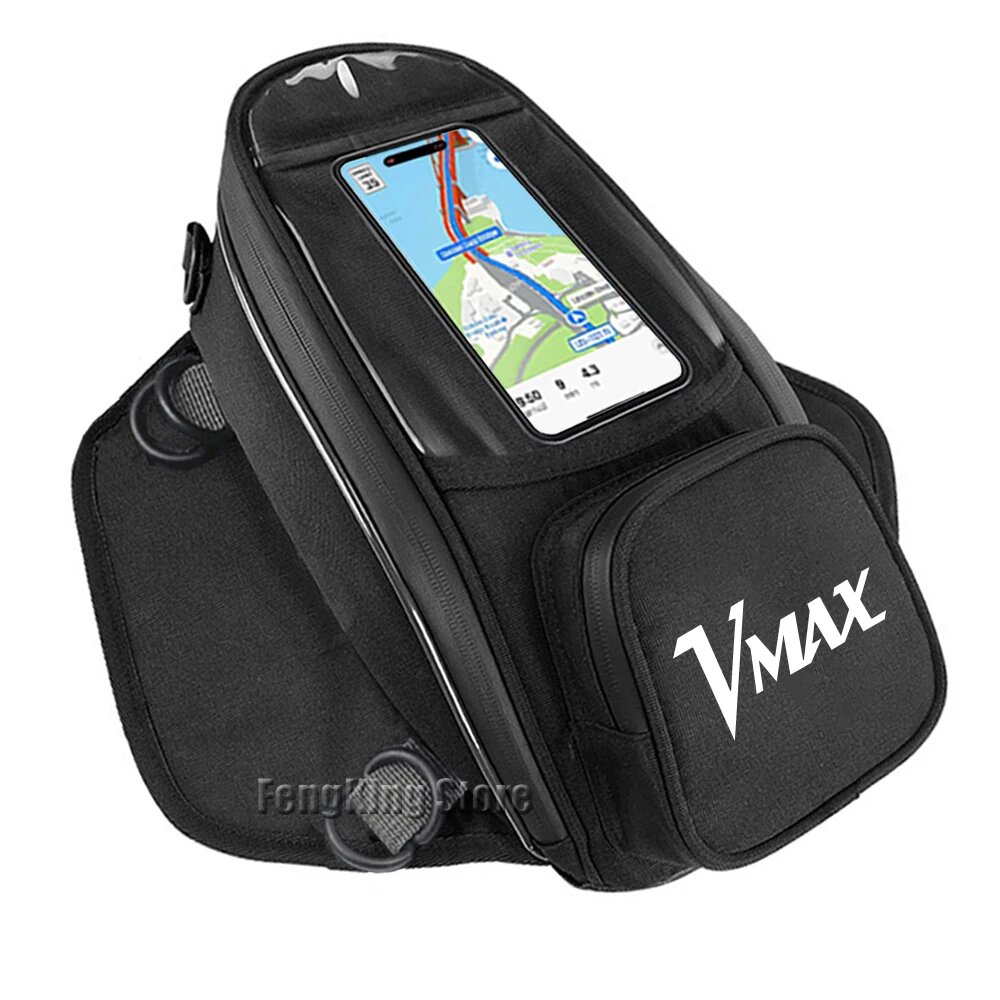 Мотоциклетная навигационная сумка для топливного бака, водонепроницаемая сумка для топливного бака большой емкости для Yamaha VMAX V-MAX V MAX 1200
