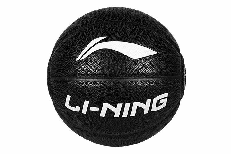 Баскетбольный мяч унисекс LINING Badfive PU черный, размер 7, для тренировок и соревнований, S