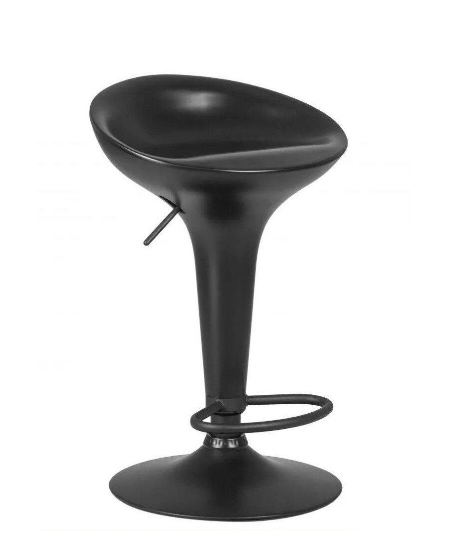 Стул барный SELMA, регулировка высоты 66-87 см, пластик/металл, черный