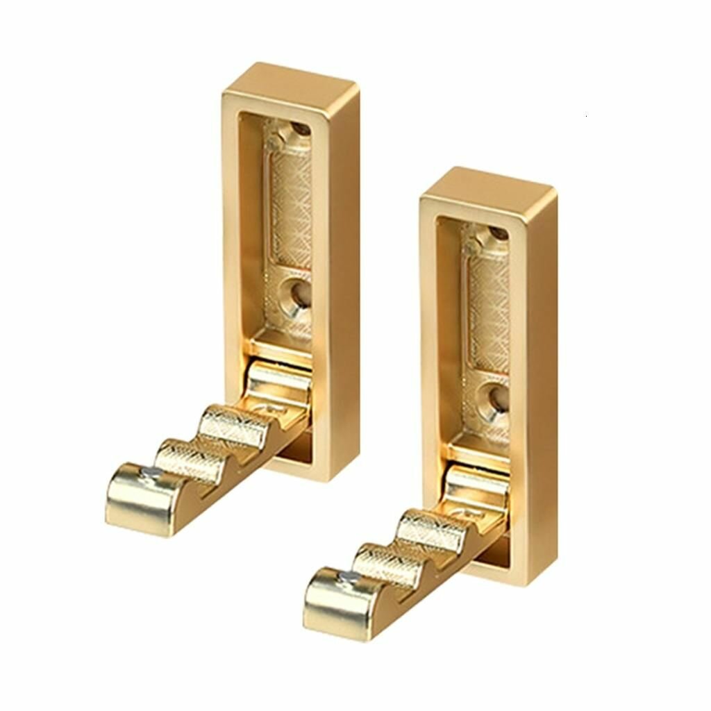 Хангер,1 комплект из 2 выдвижных крючков-золотой