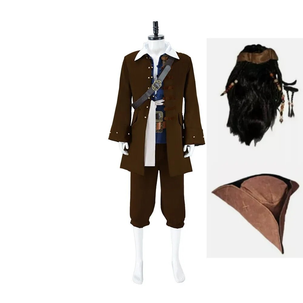 Косплей костюм Джека Воробья Fulujiacos S