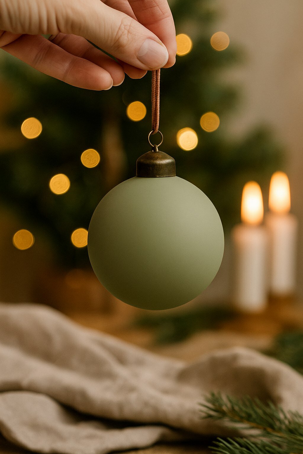 Премиальный набор елочных шаров, 6 штук, диаметр 8 см, пластик, матовые, цвет 99, РШ