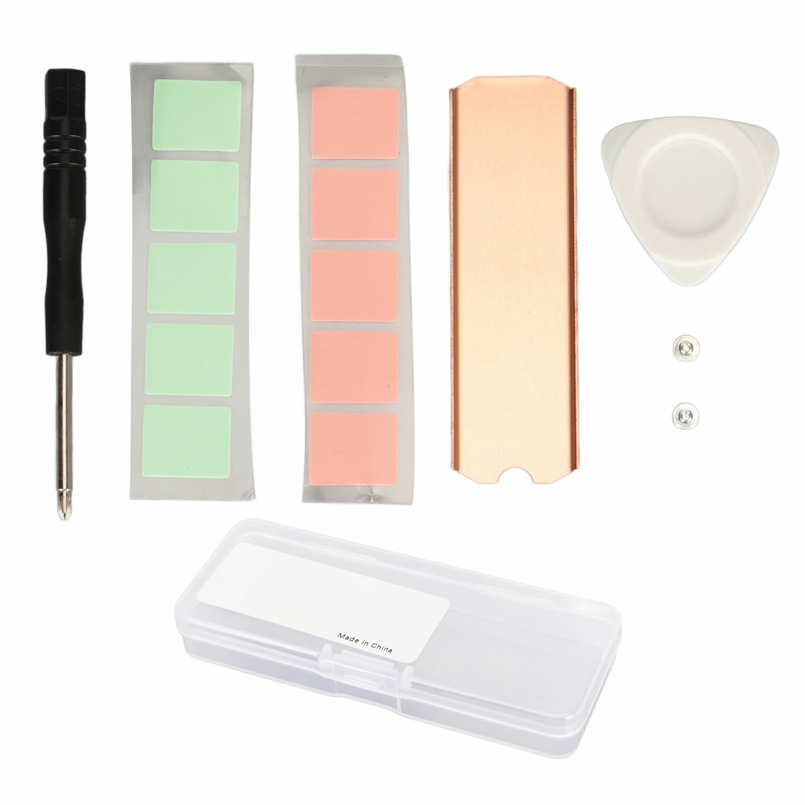 Медный радиатор для M.2 2280 NVMe SSD с термопрокладкой