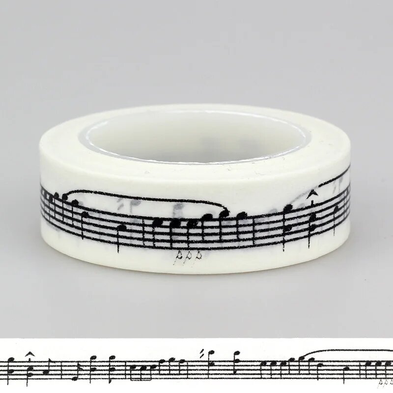 Washi tape GREATHOPE, Белый, 10 м, Цвет: 18