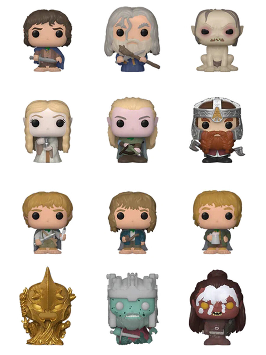 Фигурка Funko Bitty POP! LOTR Mystery 1 штука/ Фанко ПОП по мотивам вселенной "Властелин колец"