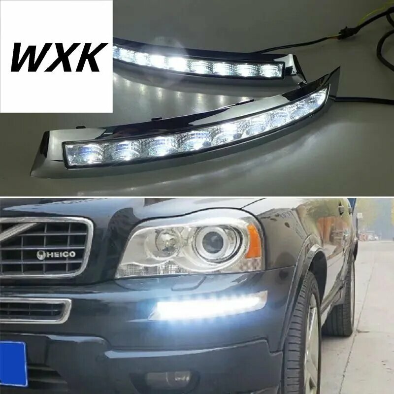 WXK Фары автомобильные, Огни дневные ходовые, 1 шт, арт. DL-volvo-XC90-07-13-WY