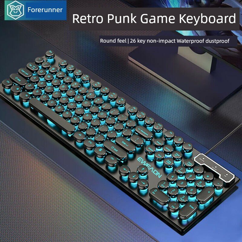 Игровой комплект для киберспорта: бесшумная механическая клавиатура и мышь для ПК, универсальный набор для офиса и игр,