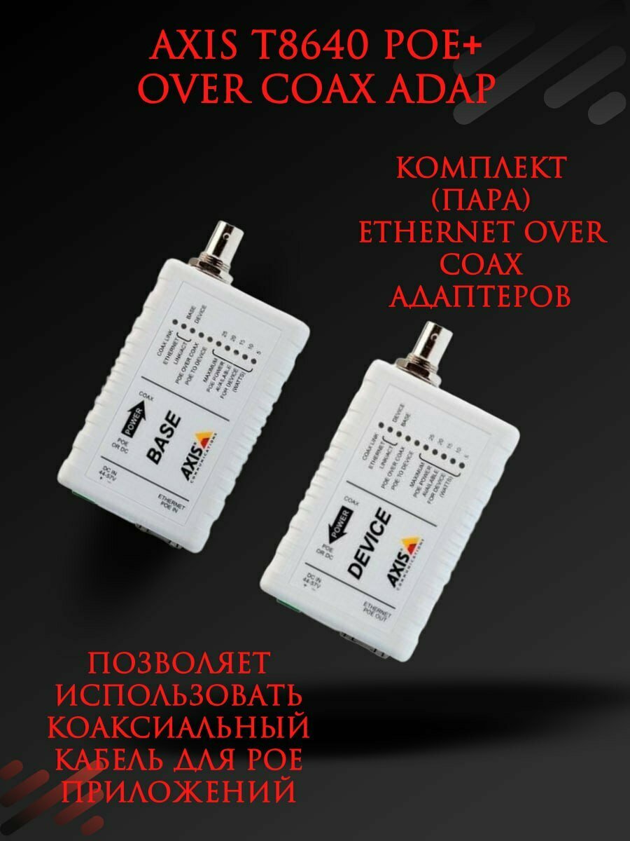 Передатчик ip-видеосигнала по коаксиальному кабелю Axis T8640