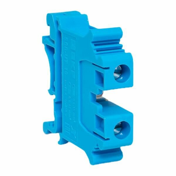 Колодка клеммная винтовая 10 UT син, EKF SCR-UT-10-B (30 шт.)