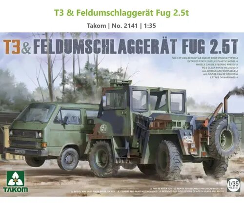 TAKOM 2141 1/35 t3 & Экологическое оборудование на месте fug 2.5t Модель автомобиля