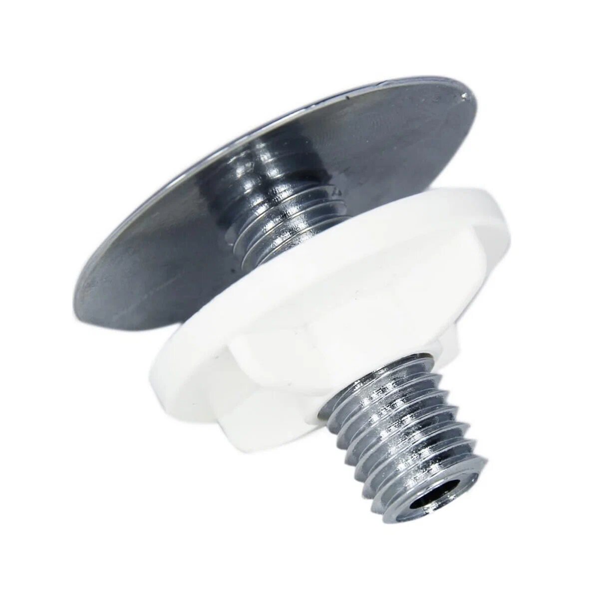 Заглушка на умывальник MasterProf, диаметр 50 мм, хромированная