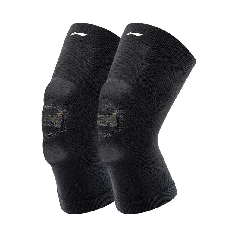 Наколенники LI-NING Knee Support for Sports для бега, баскетбола, размер L, black, 2 шт