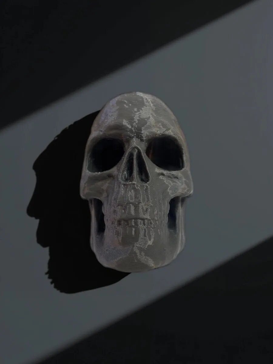 Колпачок на фаркоп "Череп", пластиковый, темно-серый, под шар 50мм