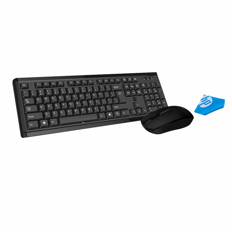 Комплект клавиатуры и мыши HP HUIPU KM100 проводной для дома и офиса, черный