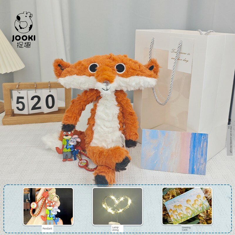 Ловля и веселая настоящая кукла-лиса Девы, плюшевая игрушка, кукла, кукла хорошего брата, подушка для сна, подарок на