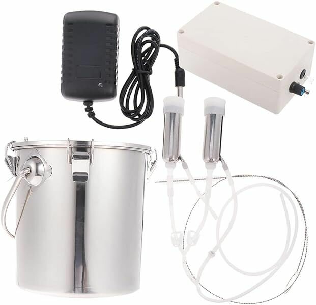 Доильный аппарат TEHAUX 1 компл. Электрический вакуумный насос для коз Ведро Сельский дом 5 кг