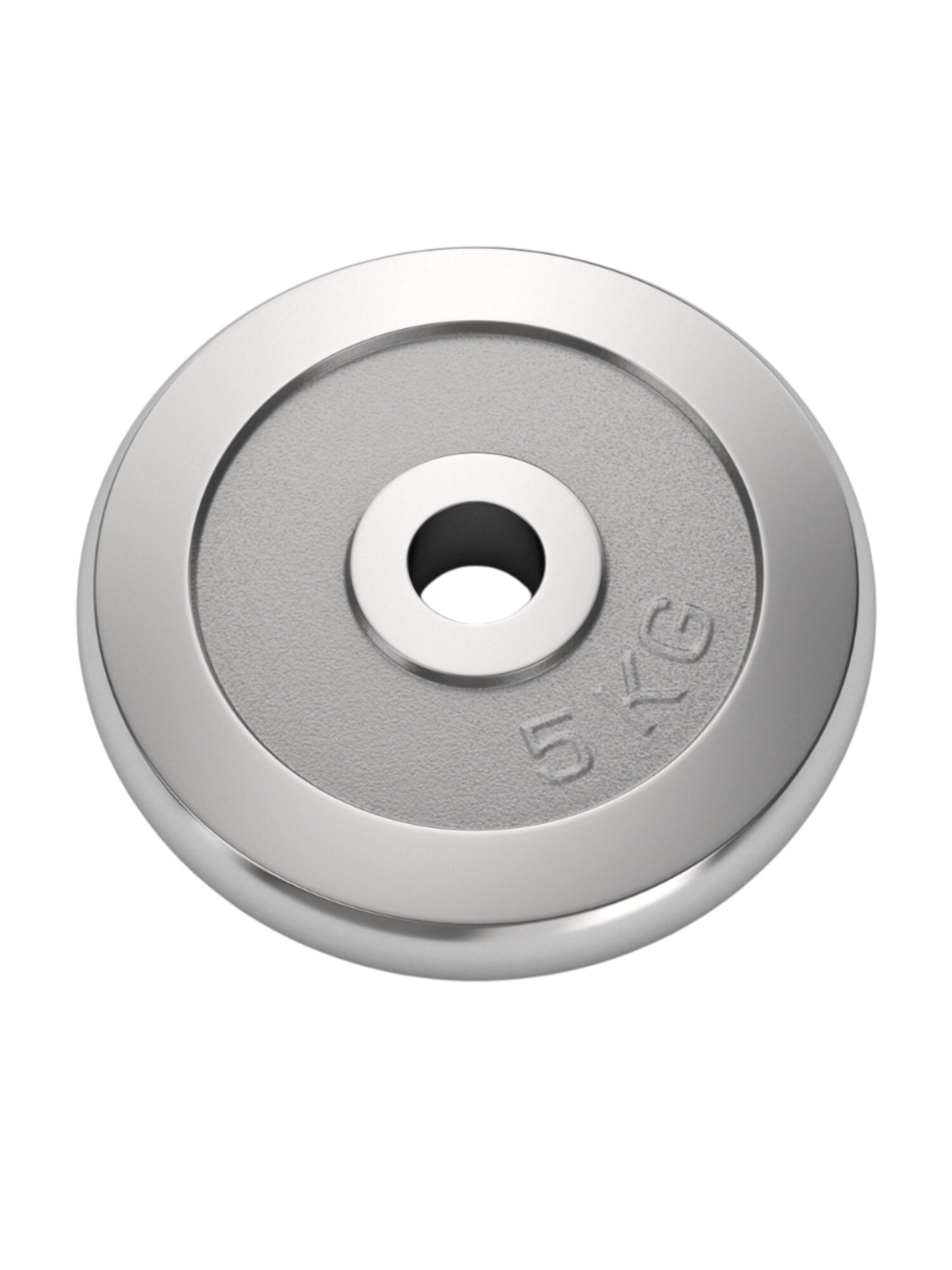 Диск хромированный UNIX Fit для штанги и гантелей 5 кг, посадочный d 25 мм, Блины для штанги / Диск для грифа UNIXFIT