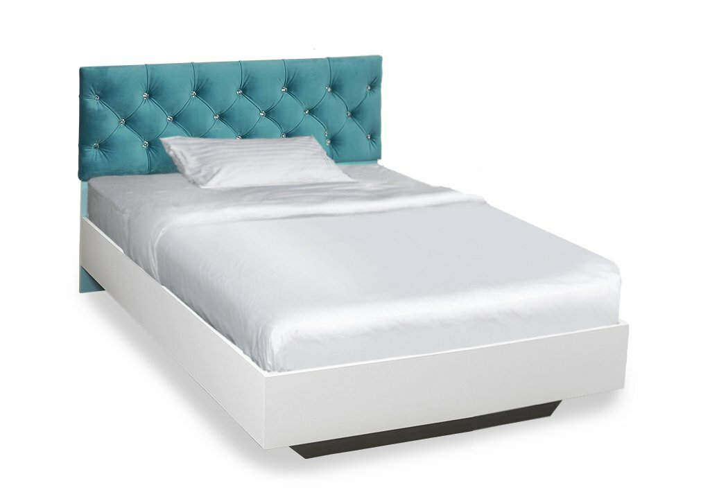 Кровать детская Тифани КР-09 120х200 124,0х89,0х203,6 см, кенди/белый