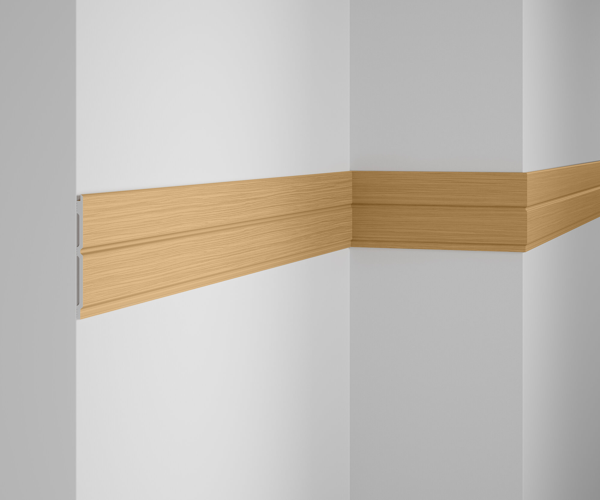 Панель стеновая, набор 2шт. 100х6х2800 мм дуб светлый, экополимер RT024-088 ARTIVA