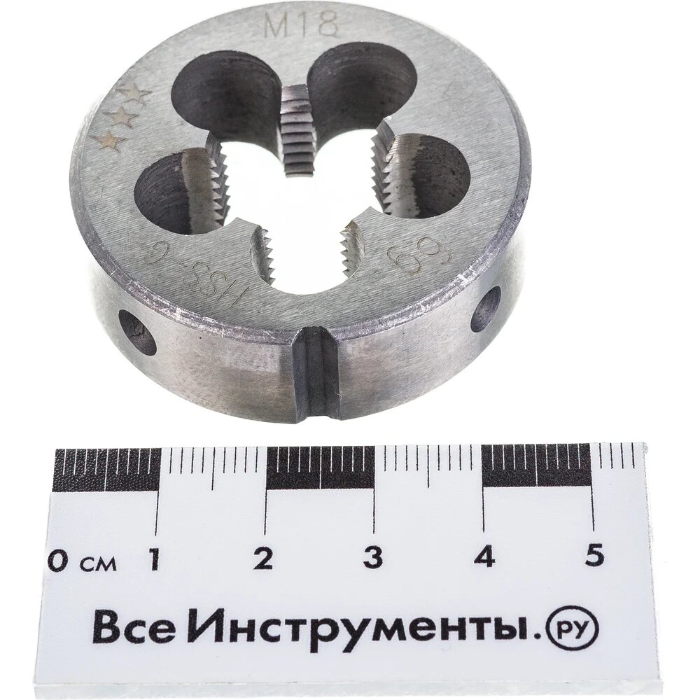 Плашка PROJAHN M18x1,5 HSS-G DIN EN 22568 – инструментальная плашка из быстрорежущей стали с метрической резьбой — фото 1