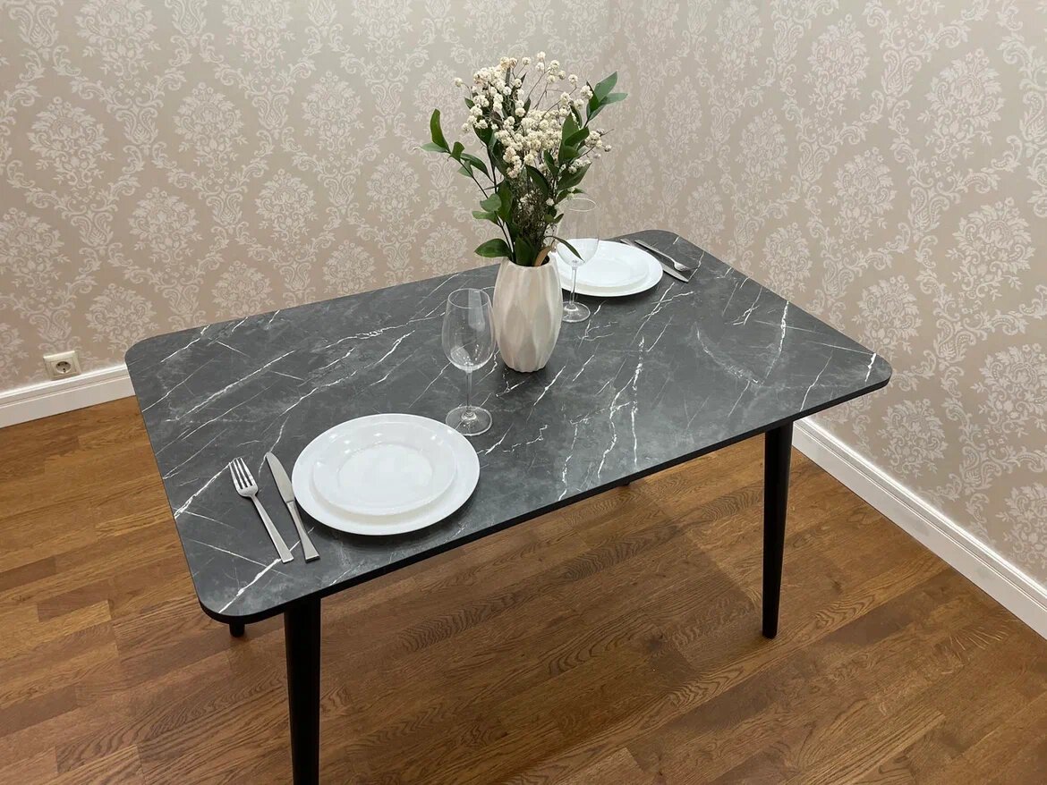 Стол «Элис» , черный царго усиленный , 120*70см, нагрузка до 200 кг