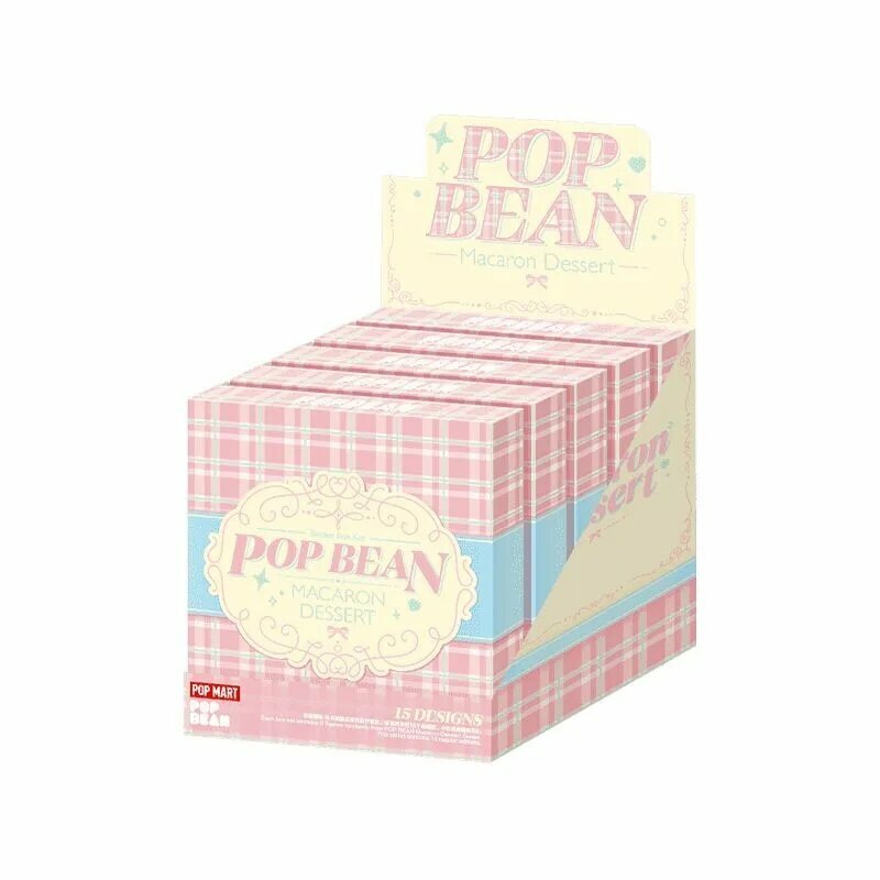 POP MART - Коллекция POP BEAN Macaron Dessert Series, Подарки, украшения комнат, Набор (5 шт, 45PCS)