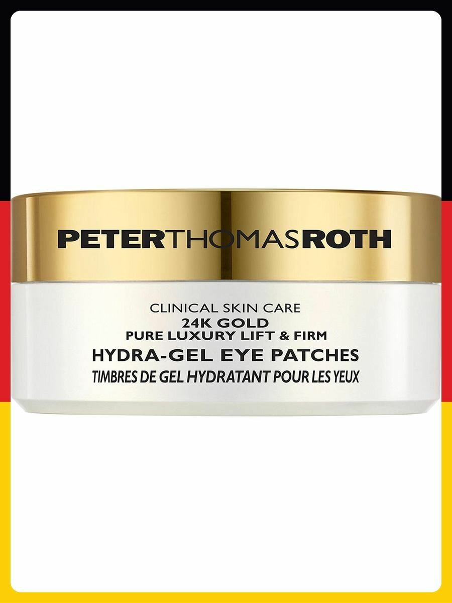 Патчи PETER THOMAS ROTH 24K Gold Pure Luxury Lift & Firm Гидрогелевые для глаз, 30 пар